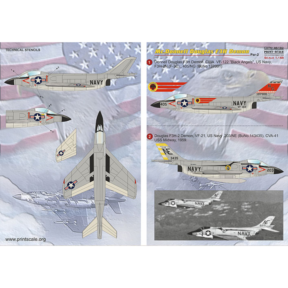 Mcdonnell F3h Demon Part 2 48 182 Donnell Douglas F3h Demon Models