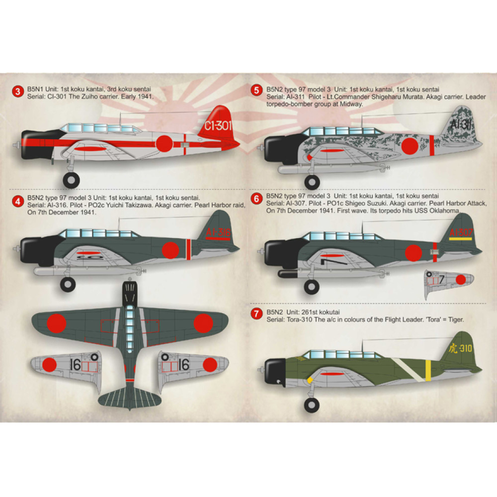 Nakajima B5N Kate / 72-172 / WWII Aircraft Models, Scale: 1/72