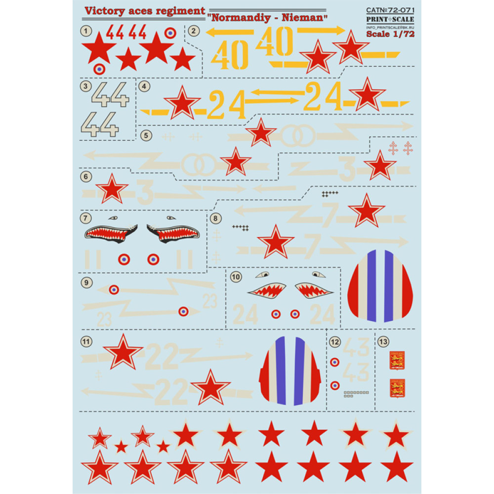 Normandiy-Nieman / 72-071 / - Scale Model Kit | Printscale.org, Scale: 1/72