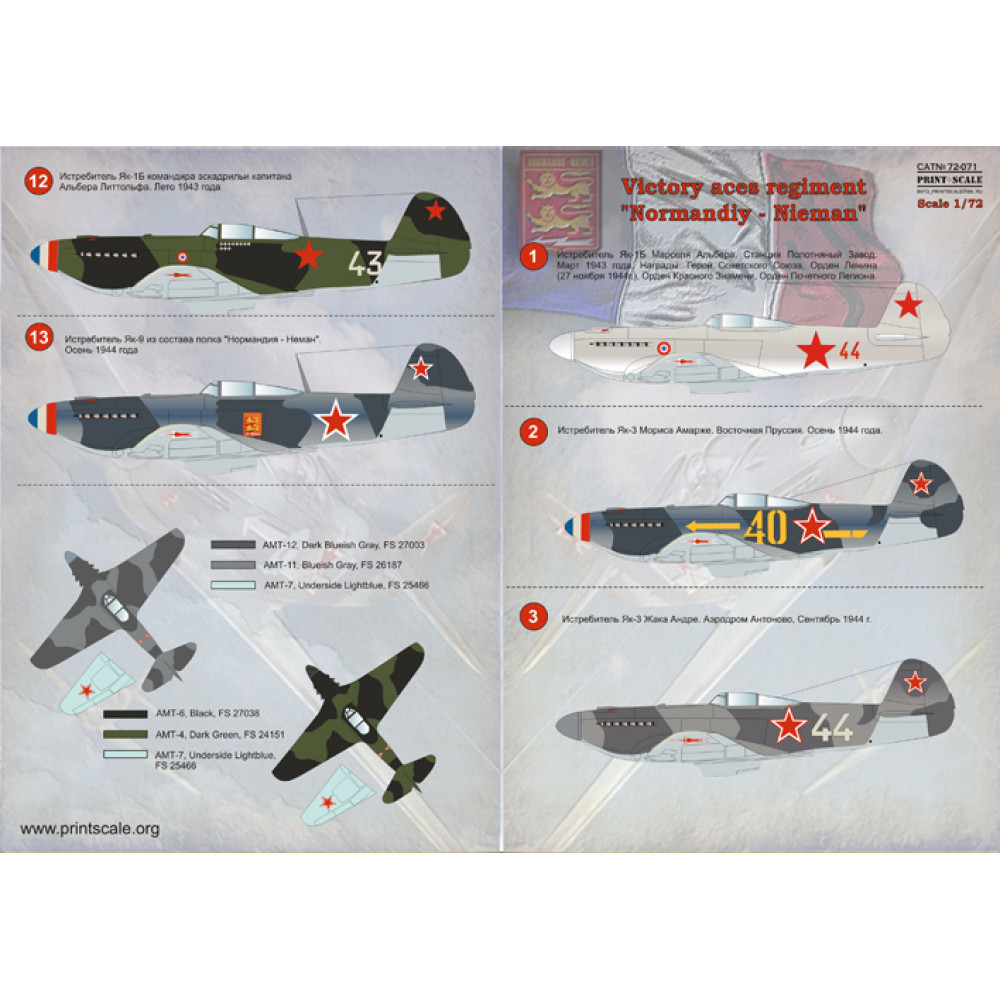 Normandiy-Nieman / 72-071 / - Scale Model Kit | Printscale.org, Scale: 1/72