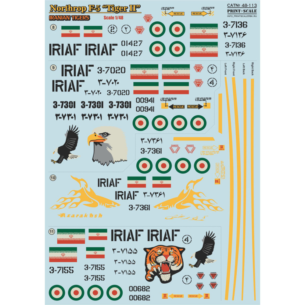 Northrop F-5 Tiger II / 48-113 / Made by modeller Barzin Barzegar ...