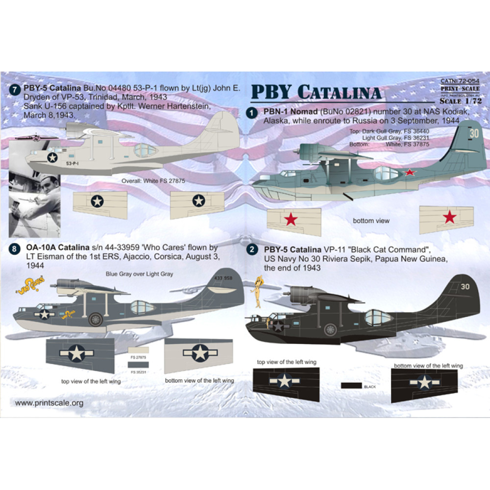 Shop the PBY Catalina 72-054 Scale Model Kit at Printscale.org, Scale: 1/72
