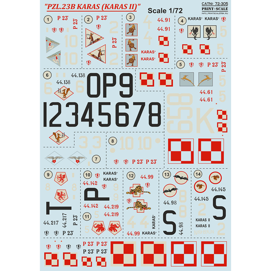 PZL.23B Karas (Karas II) / 72-305 Model Kit | Buy at PrintScale, Scale ...