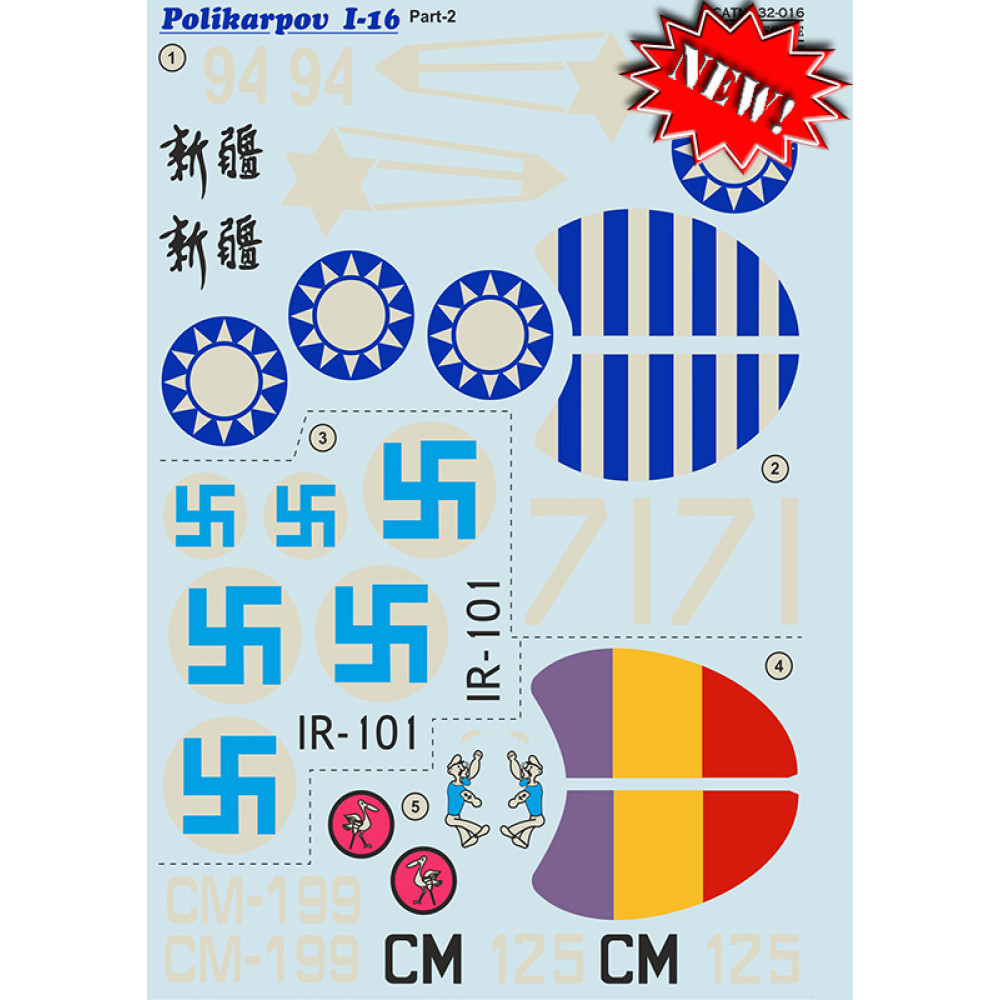 Polikarpov I-16 Part-2 / 32-016 - Buy Online at Printscale.org, Scale: 1/32