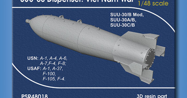 SUU-30 Dispenser - Vietnam War - Mod. 4 pc - PSR48018 - printscale.org ...