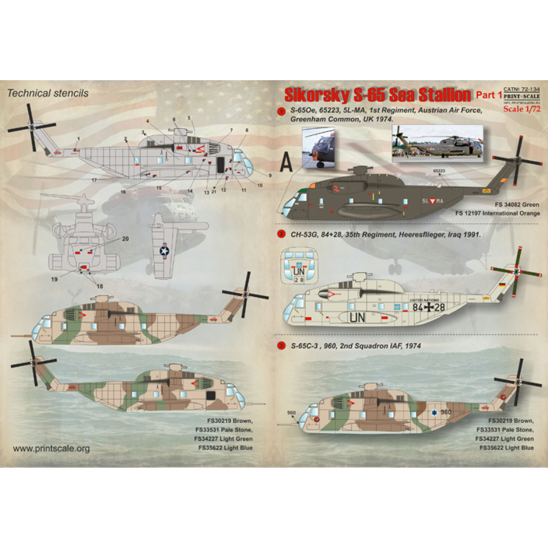 Sikorsky S-65 Sea Stallion Model Kit | 72-134 | Austrian Air Force ...