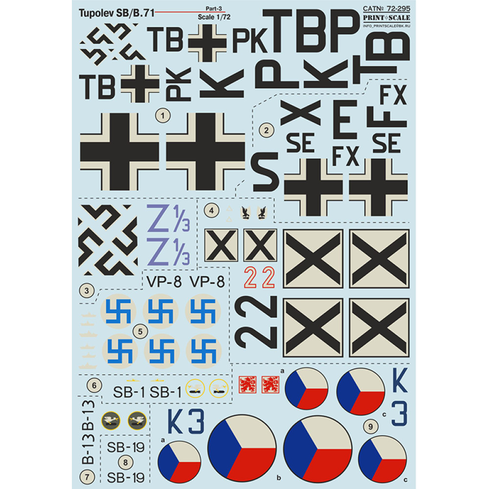 Tupolev SB/B.71 Part-3/72-295: German target tug plane ...