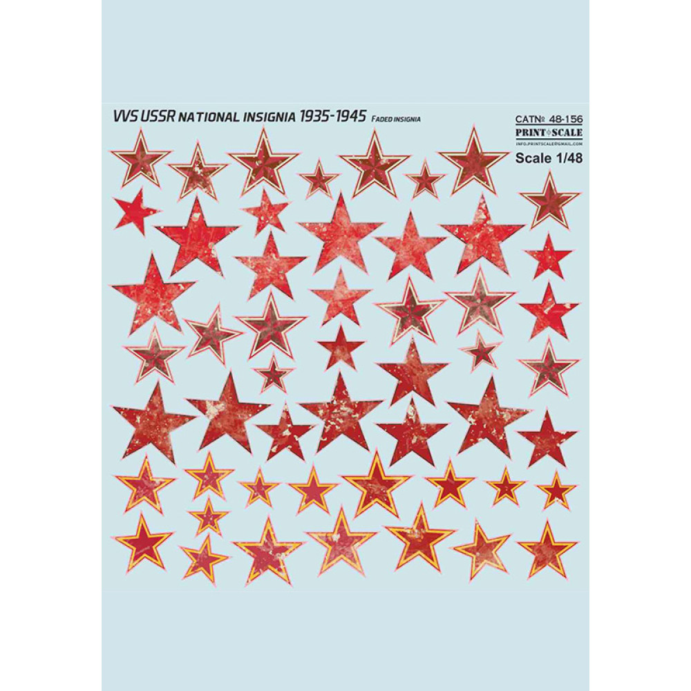 Buy VVS USSR Faded National Insignia 1935-1945 / 48-156 at Printscale ...