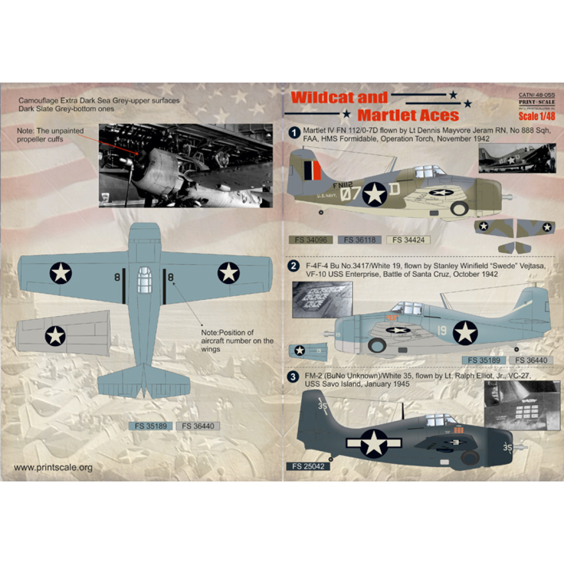 Wildcat and Martlet Aces / 48-055 / and 1. Martlet lV FN 112/0-7D ...