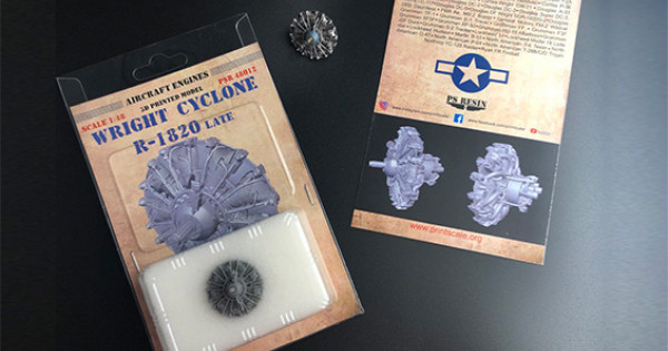 Wright Cyclone R-1820 Late - PSR48012 - Aircraft Engine | Printscale ...